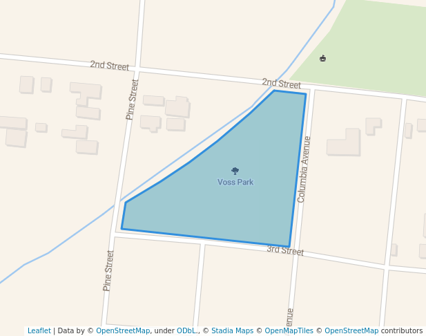 Voss Park in Del Norte | Map and Routes