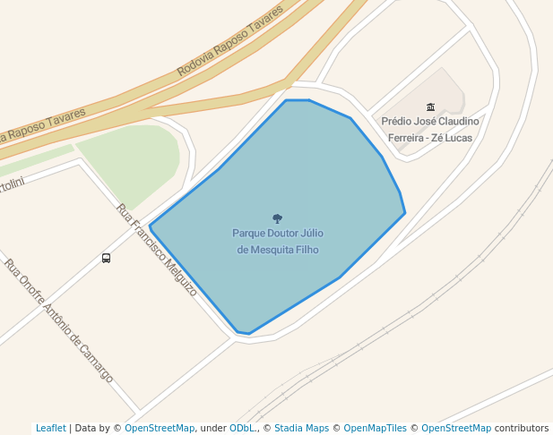 Parque Doutor Júlio de Mesquita Filho in Mairinque | Map and Routes