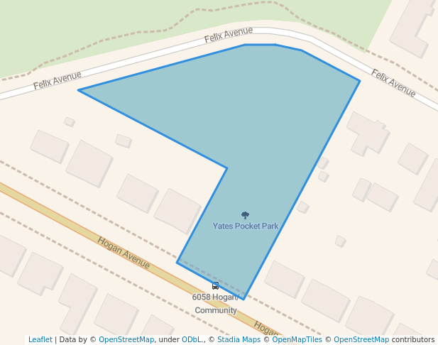 Yates Pocket Park in Austin | Map and Routes