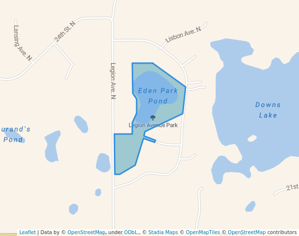 Legion Avenue Park in Lake Elmo | Map and Routes