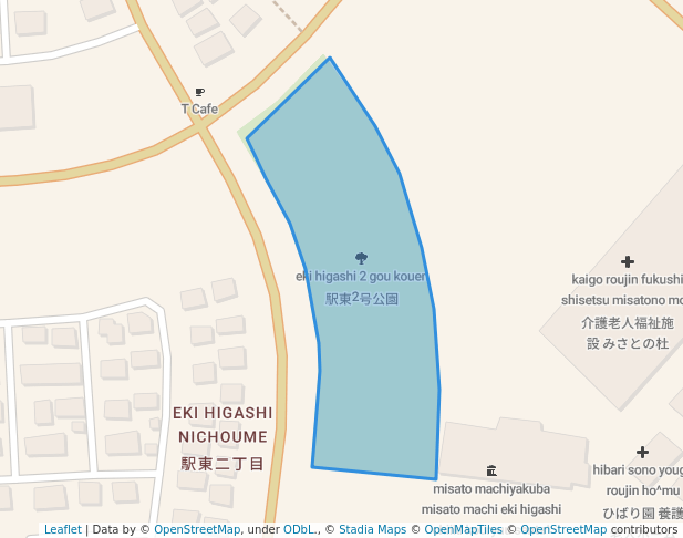駅東2号公園 in Misato | Map and Routes