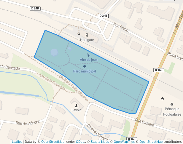 Parc municipal in Houlgate | Map and Routes