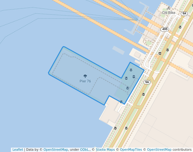 Pier 76 in New York | Map and Routes