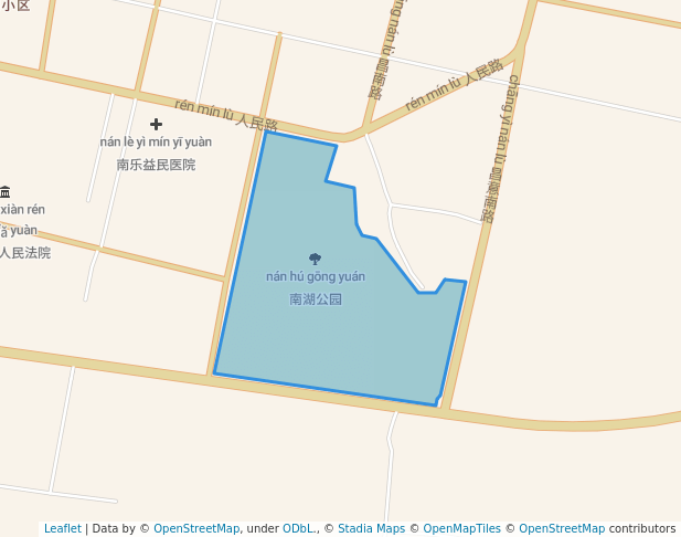 南湖公园 in Pu Yang Shi | Map and Routes