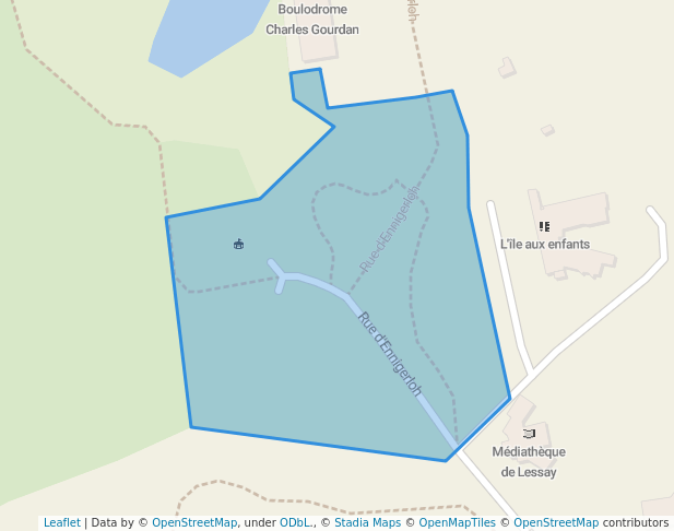 Parc du Grand pré in Lessay | Map and Routes