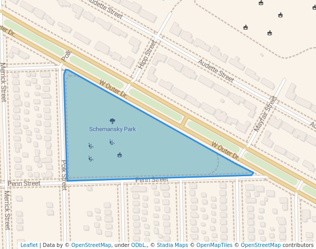 Schemansky Park in Dearborn | Map and Routes