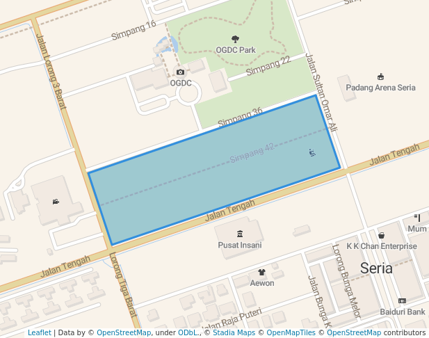 Seria Energy Recreational Park in Seria | Map and Routes