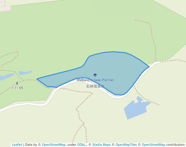 Wetland in Seac Pai Van in Coloane Village | Map and Routes