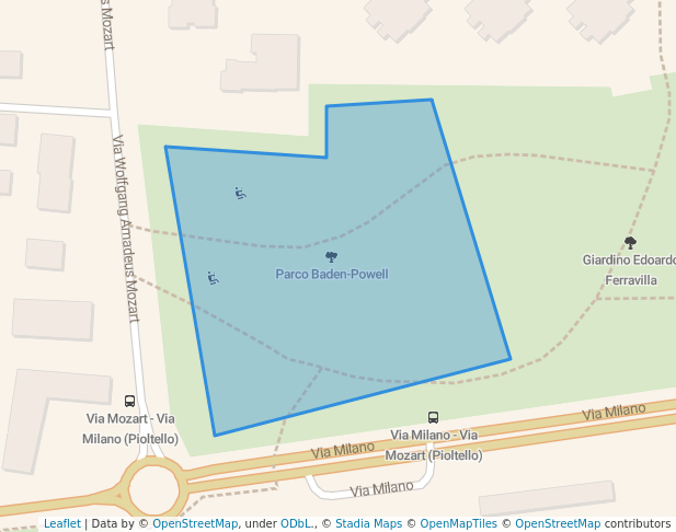 Parco Baden-Powell in Pioltello | Map and Routes