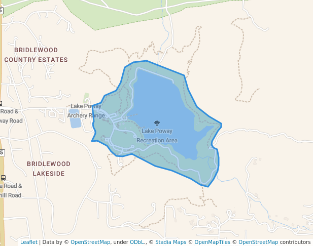 Lake Poway Recreation Area in Poway | Map and Routes