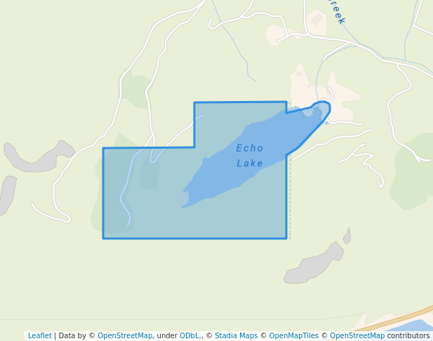 Echo Lake Recreation Reserve in Deroche | Map and Routes