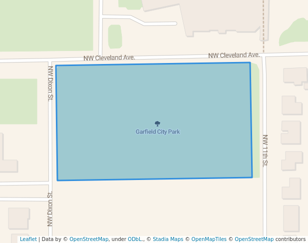 Garfield City Park in Corvallis | Map and Routes