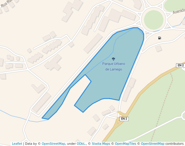 Parque Urbano de Lamego in Lamego | Map and Routes