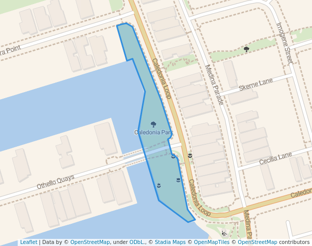 Caledonia Park in North Coogee | Map and Routes