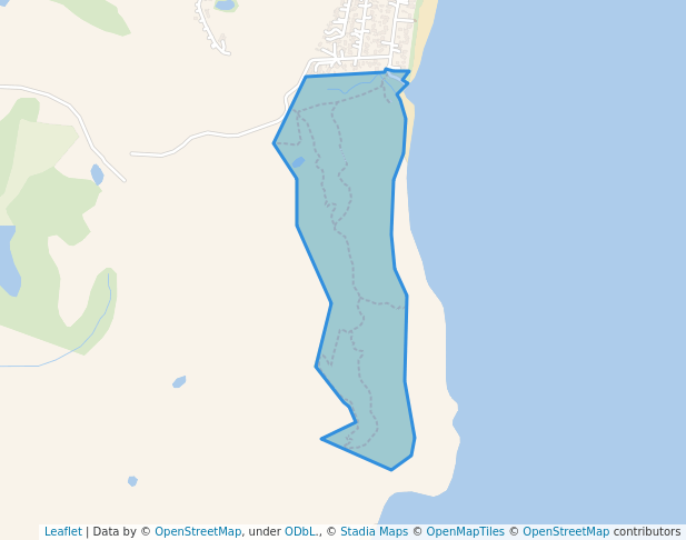 Riversdale Southern Reserve in Riversdale Beach | Map and Routes