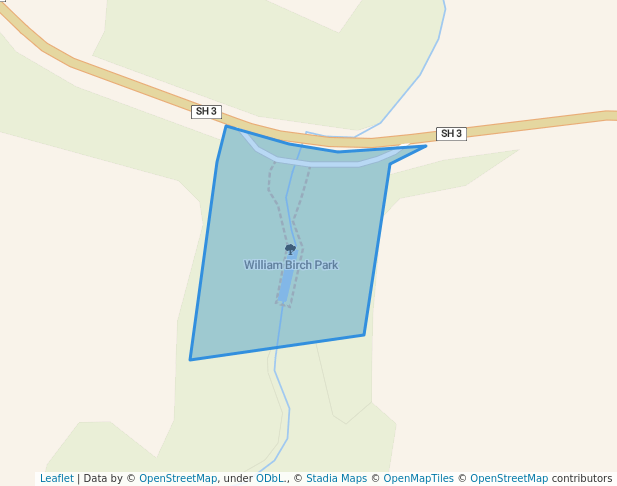 William Birch Park in Maxwell | Map and Routes