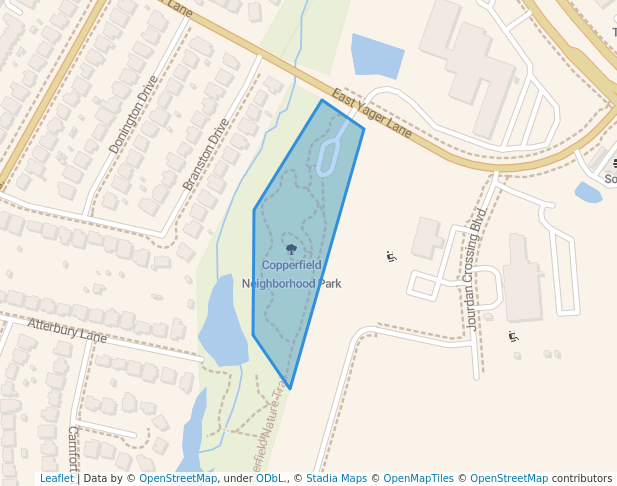 Copperfield Neighborhood Park in Austin | Map and Routes