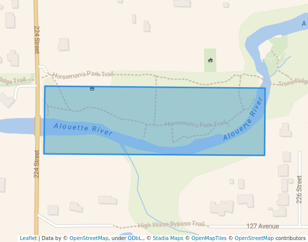 Horseman's Park in Maple Ridge | Map and Routes