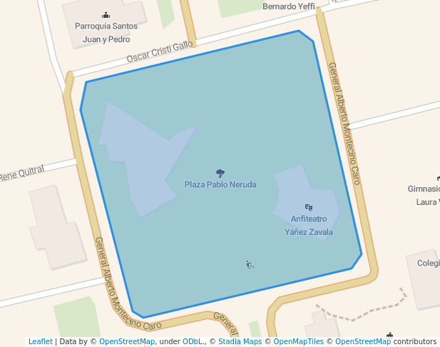 Plazuela Eduardo Yáñez Zavala in Valdivia | Map and Routes