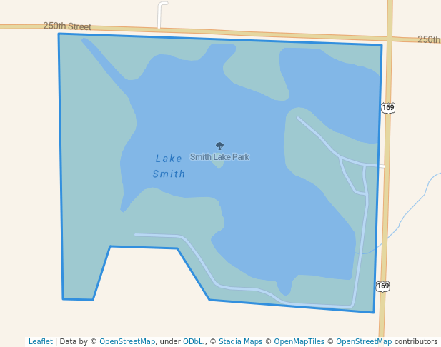 Smith Lake Park in Algona | Map and Routes