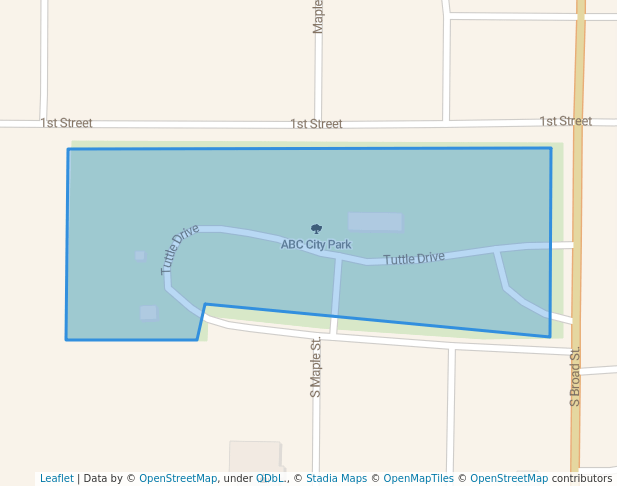ABC City Park in Orient | Map and Routes