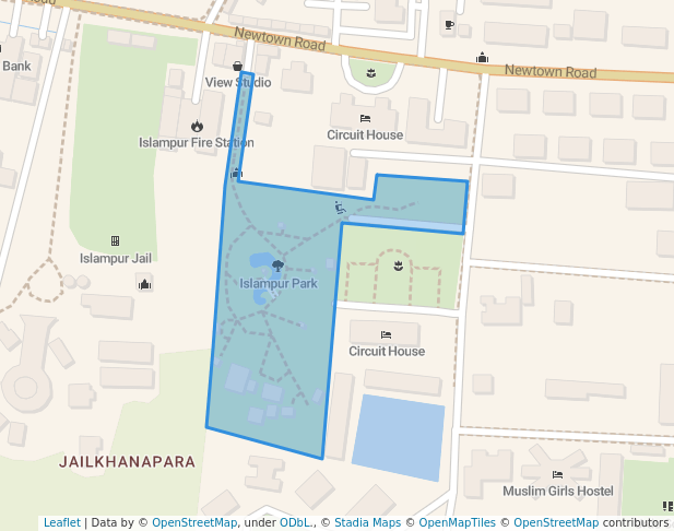 Islampur Park in Islampur | Map and Routes