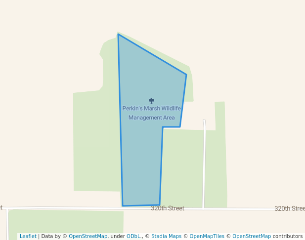 Perkin's Marsh Wildlife Management Area in Graettinger | Map and Routes