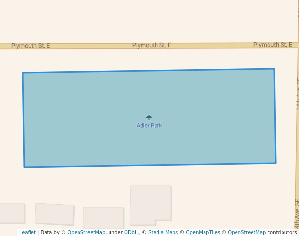 Adler Park in Le Mars | Map and Routes