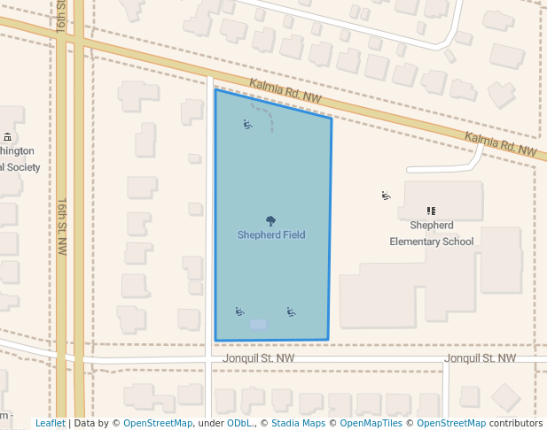 Shepherd Field in Washington | Map and Routes