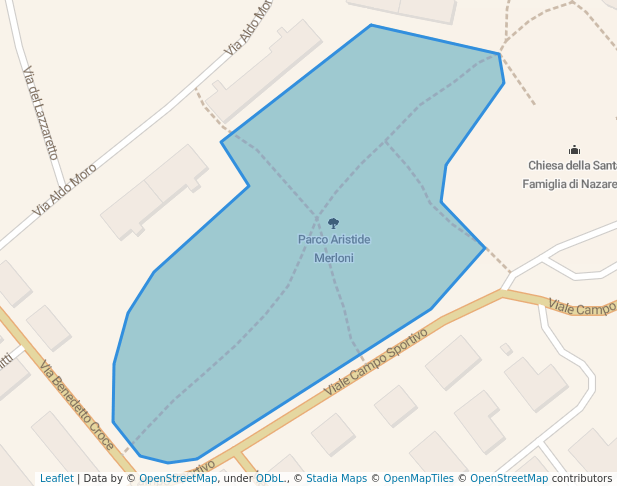 Parco Aristide Merloni in Fabriano | Map and Routes