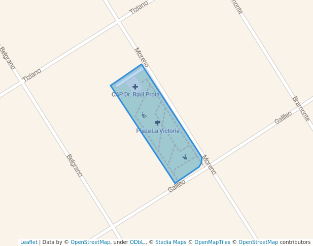Plaza La Victoria in Belén de Escobar | Map and Routes