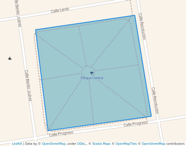 Parque Central in Puerto Palomas | Map and Routes