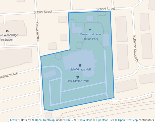 Lisle Station Park in Lisle | Map and Routes