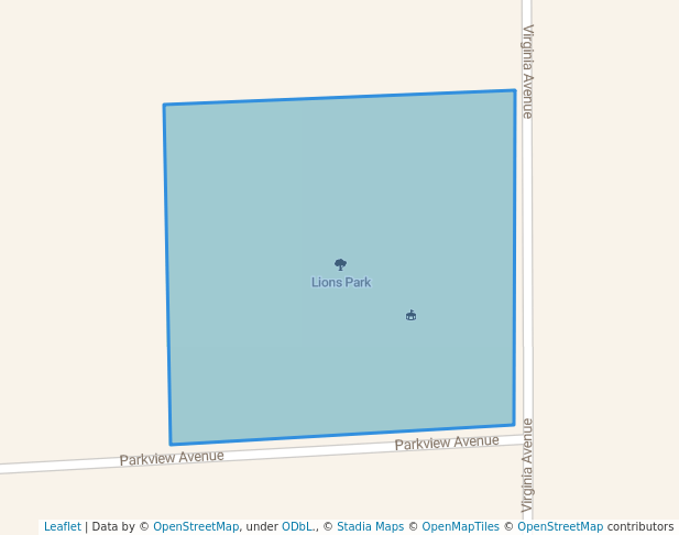 Lions Park in Warrenville | Map and Routes