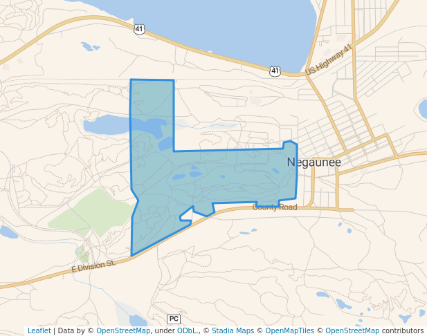 Jackson Park in Negaunee | Map and Routes