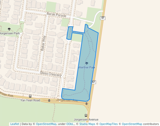 Werther Park in Doreen | Map and Routes