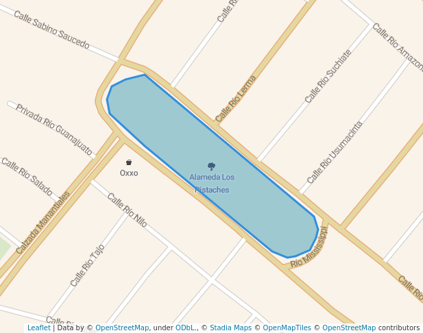 Alameda Los Pistaches in Ramos Arizpe | Map and Routes