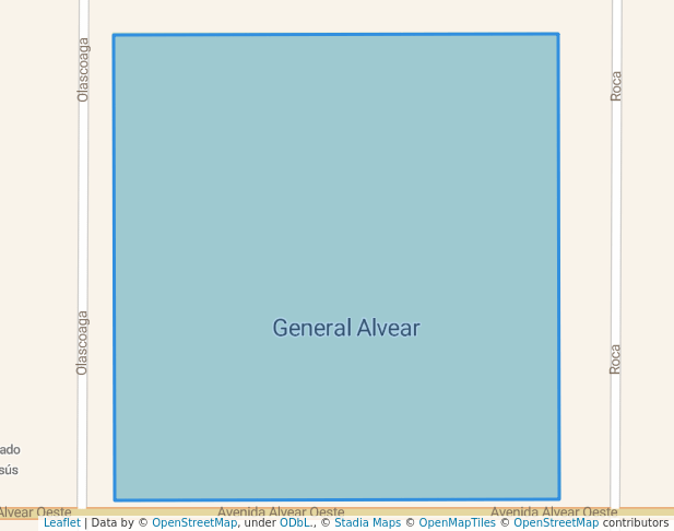 Plaza Carlos Maria de Alvear in General Alvear | Map and Routes