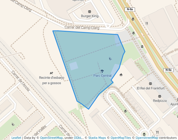 Parc Central in Sant Andreu de la Barca | Map and Routes