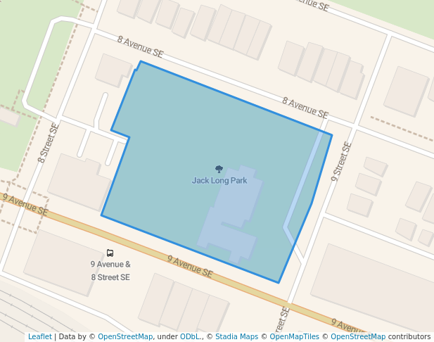 Jack Long Park in Calgary | Map and Routes