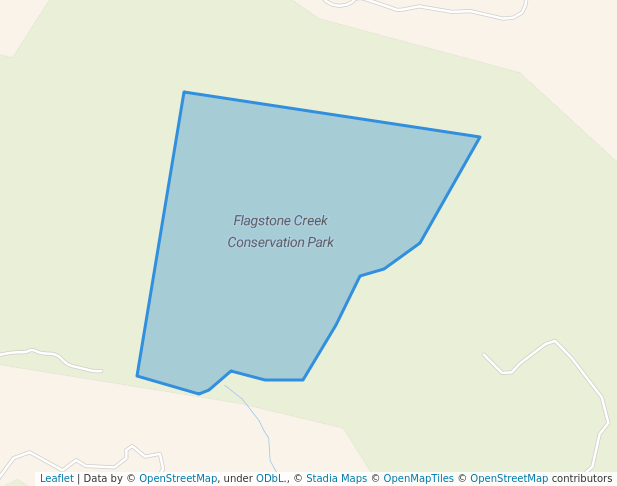 Flagstone Creek Conservation Park in Upper Flagstone | Map and Routes