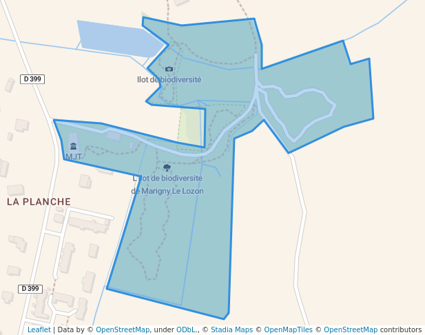L'îlot de biodiversité de Marigny Le Lozon in Marigny-le-Lozon | Map ...