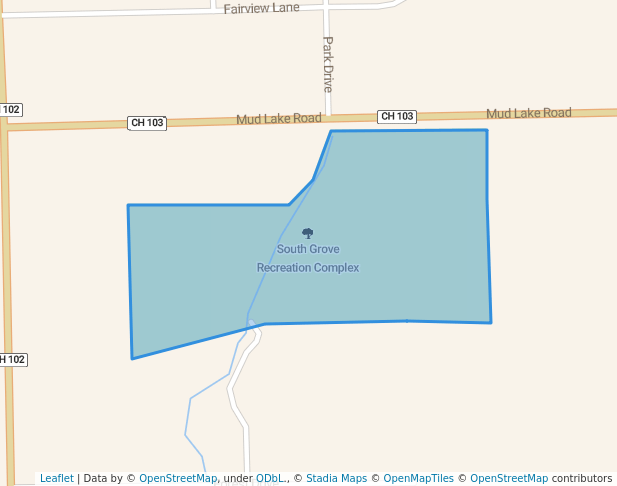 South Grove Recreation Complex in Mountain Iron | Map and Routes