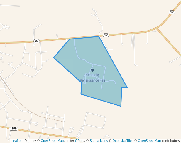 Kentucky Renaissance Fair in Eminence | Map and Routes