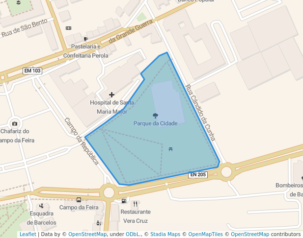 Parque da Cidade in Barcelos | Map and Routes