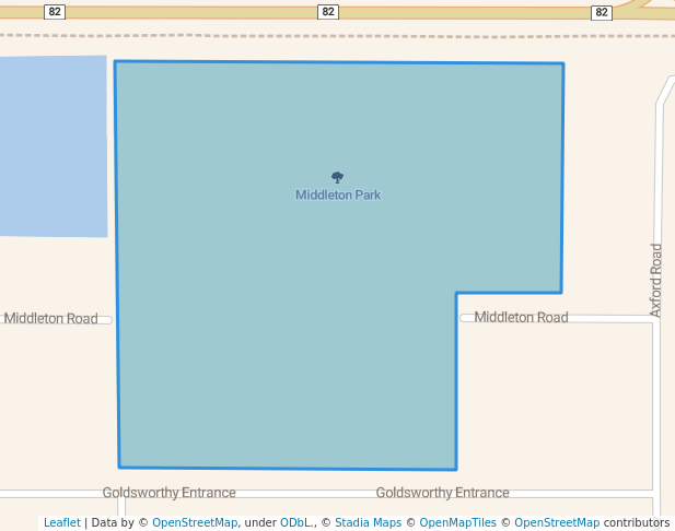 Middleton Park in Alexander Heights | Map and Routes