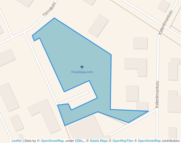 Kirjailijapuisto in Porvoo | Map and Routes