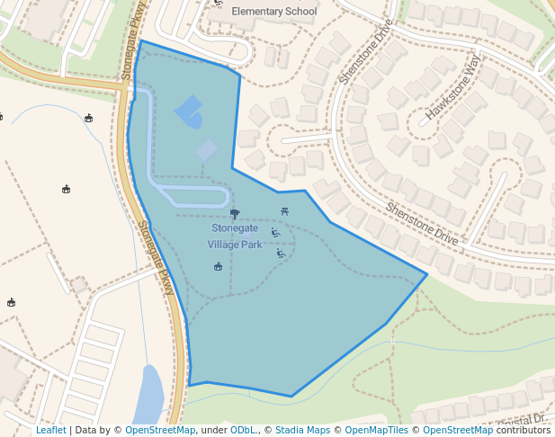 Stonegate Village Park in Parker | Map and Routes