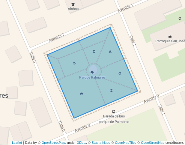 Parque Palmares in Palmares | Map and Routes
