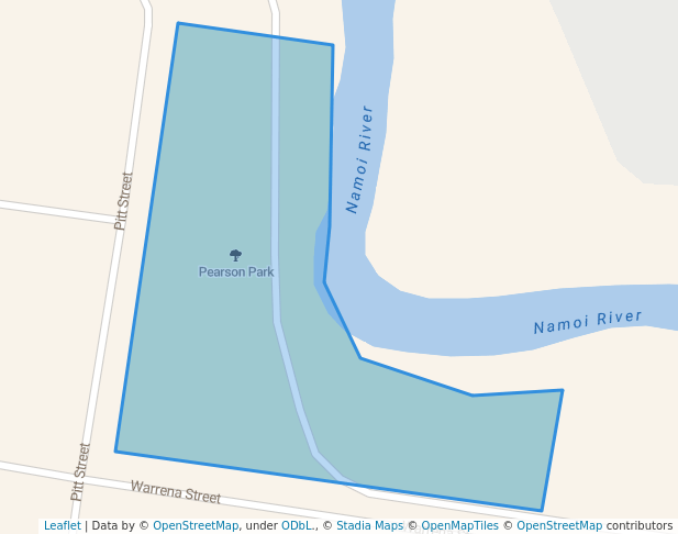 Pearson Park in Walgett | Map and Routes